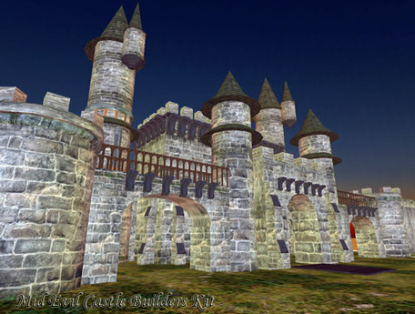 Second Life Marketplace - Medieval Castles Builders Kit NEW ITEM