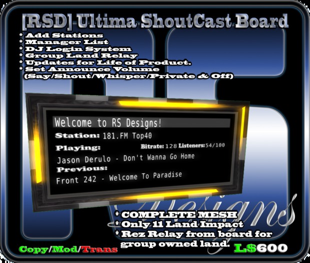 Second Life Marketplace - ShoutCast Mesh Elite [BOXED]