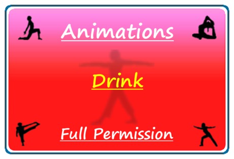 Second Life Marketplace - llStartAnimation - Drink