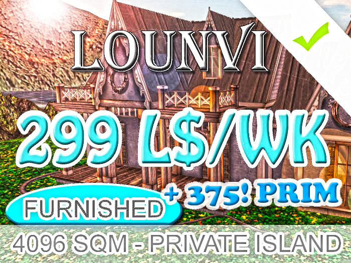 Second Life Marketplace - $299- 4096 SQM Lounvi B3 SKY HOME