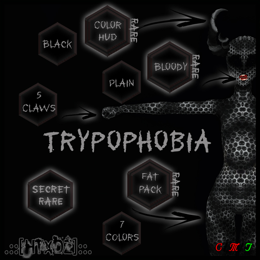 Second Life Marketplace - .::[HTxDZ]::. Trypophobia Skins - Red
