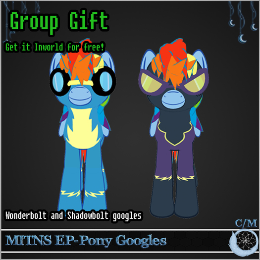 Second Life Marketplace - MITNS Wonderbolt and Shadowbolt goggles