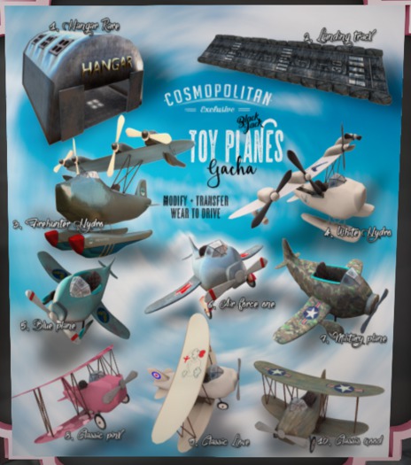 Second Life Marketplace - BJK Toy Plane Gacha - Air Force One