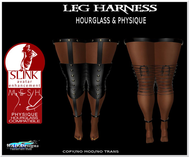 Second Life Marketplace Leg Harness Slinks