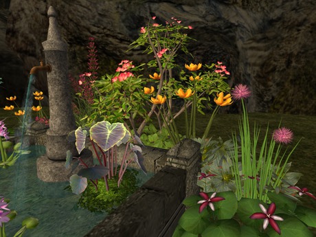 Second Life Marketplace - MSD - Vintage Faucet & Water Garden (15 LI) C/M
