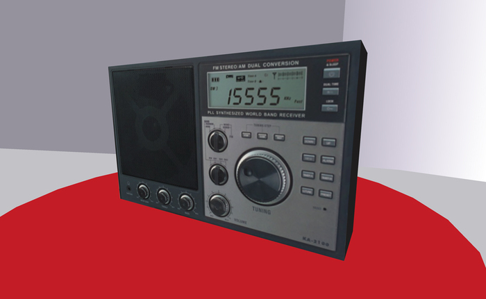 Second Life Marketplace - Black Portable Radio (radios)