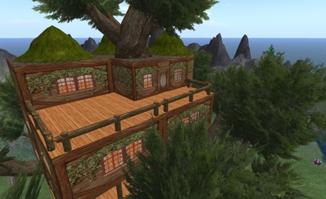 Second Life Marketplace - Tree House - Sculpted Cute Treehouse Four ...