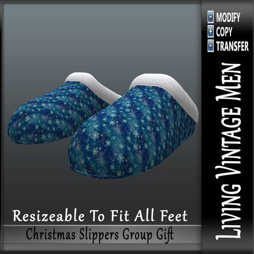 Second Life Marketplace - LVM Christmas Slippers Group Gift