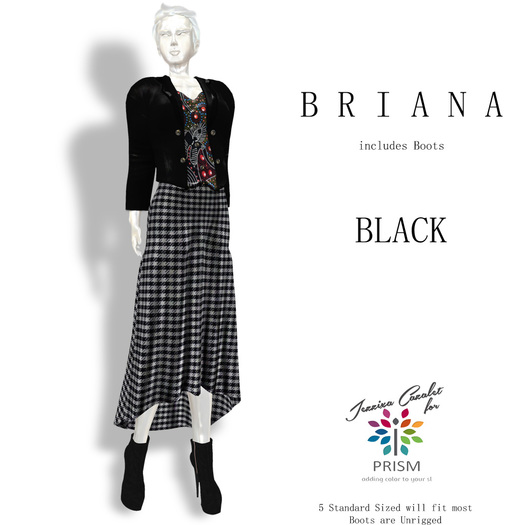 Second Life Marketplace - Prism Briana Skirt Outfit & Boots by Jezzixa ...