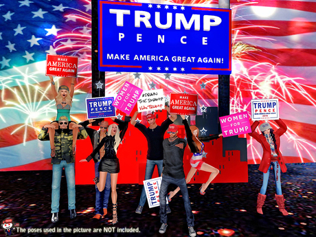 Second Life Marketplace - Free MAGA Rally Sign w/HUD