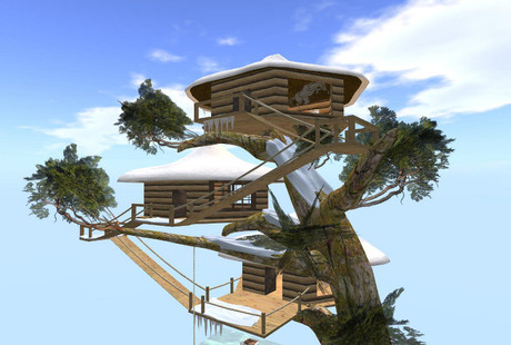 Second Life Marketplace - Snowy Tree House