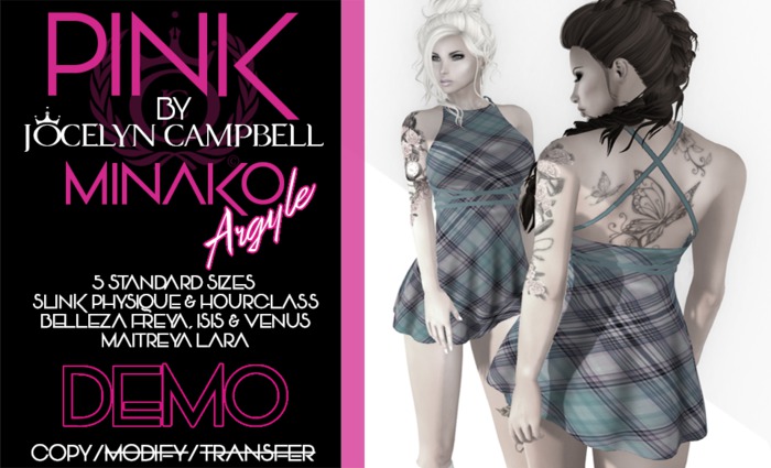 Second Life Marketplace - PINK by JCampbell - Minako Argyle (DEMO)