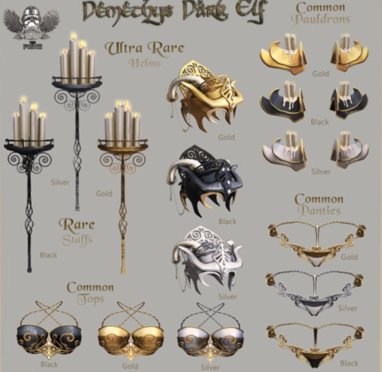 Second Life Marketplace - [The Forge] Candle Pauldron, Silver -CBOX