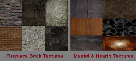 Second Life Marketplace - Antique Fireplace