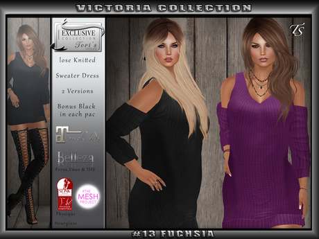 Second Life Marketplace - TS-X-Victoria-#13-Fuchsia