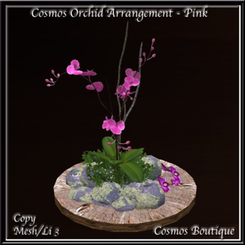 Second Life Marketplace - Cosmos Orchid Arrangement - Pink (BOX)