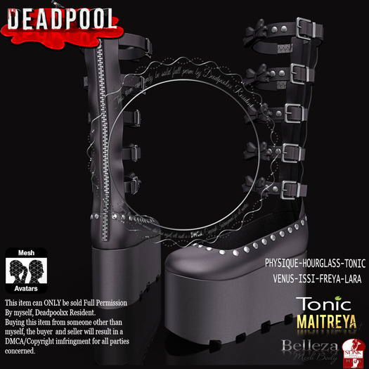 Second Life Marketplace - ** FLAT FOOT** :DEADPOOL:DOLLSKILL PLATFORMS ...