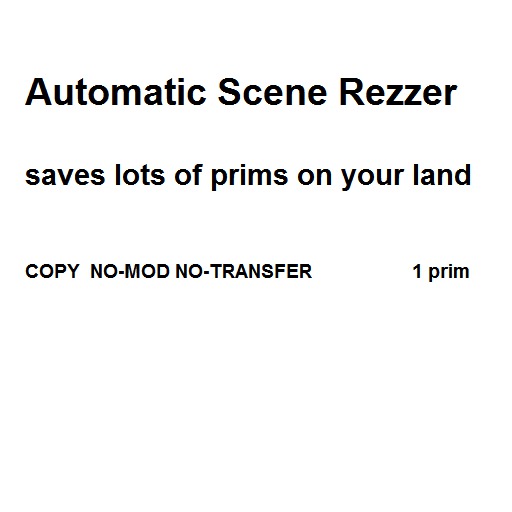 Second Life Marketplace - Automatic Scene Rezzer