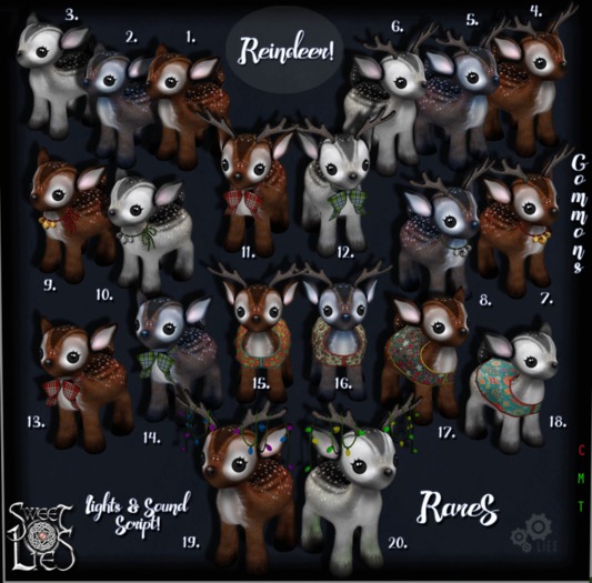 Second Life Marketplace - *SL* Reindeer Gacha - Sweet Lies Original Box ...