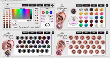 Second Life Marketplace - ^^Swallow^^ Pyramid Ears