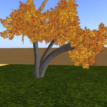 Second Life Marketplace - Autumn Tree w/ falling acorns and leaves