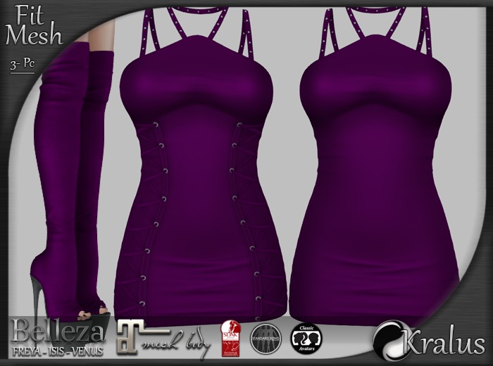 Second Life Marketplace - ::KRALUS:: Fit-Mesh : Minxie : Purple