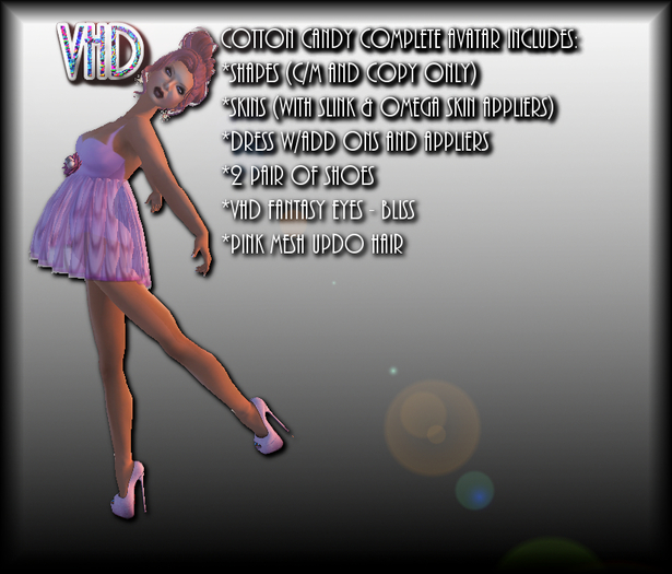 Second Life Marketplace - VHD Victoria's Shape: Cotton Candy Complete ...