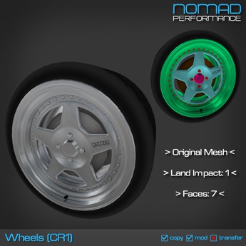 Second Life Marketplace - NOMAD - Wheels (CR1)