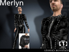 Second Life Marketplace - MERLYN Black Leather Tight Fit Outfit