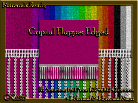 Second Life Marketplace - Crystal Flapper Edged Fabric Seamless Textures