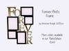 Second Life Marketplace - ABO - "Forever" photo frame black & gold