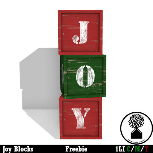 Second Life Marketplace - BlackWood Furniture : Joy Blocks [HOLIDAY PROMO]