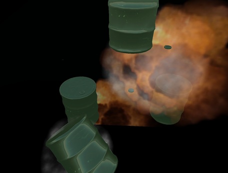 Second Life Marketplace - Exploding Oil Barrel / Drum Shooting Target ...