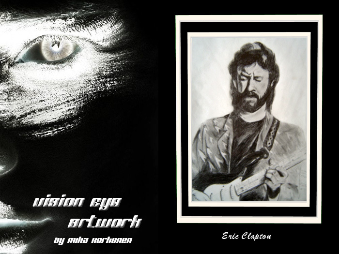 Second Life Marketplace - - Eric Clapton - framed RL Drawing +Vision ...