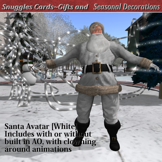 Second Life Marketplace - Santa Avatar white, Snuggles v16
