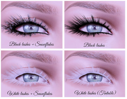 Second Life Marketplace - [POUT!] Winter days lashes & blush set ...