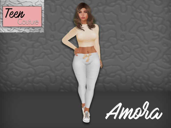 Second Life Marketplace - Teen Couture - Amora - Grey/Toasty