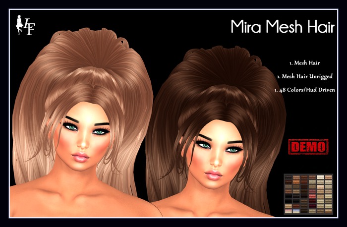 Second Life Marketplace - *LF* DEMO Mira Mesh Hair
