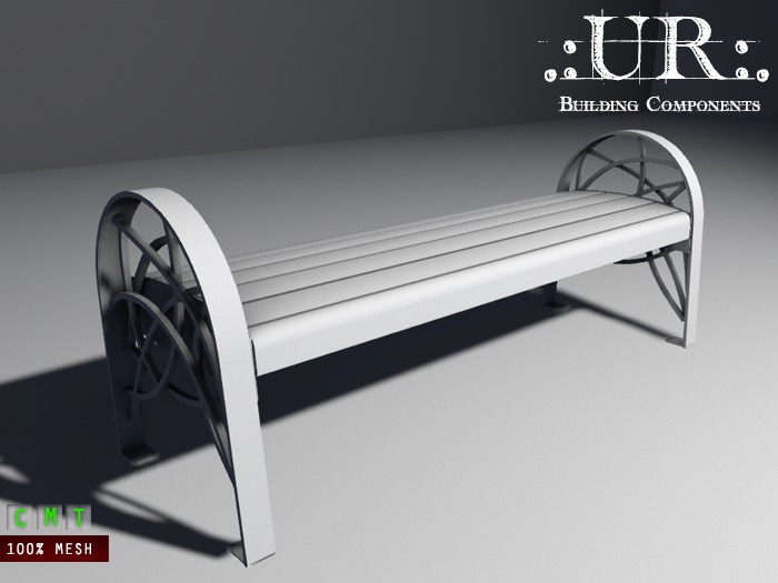 Second Life Marketplace - .:UR:. Park Collection - Park Bench (full ...