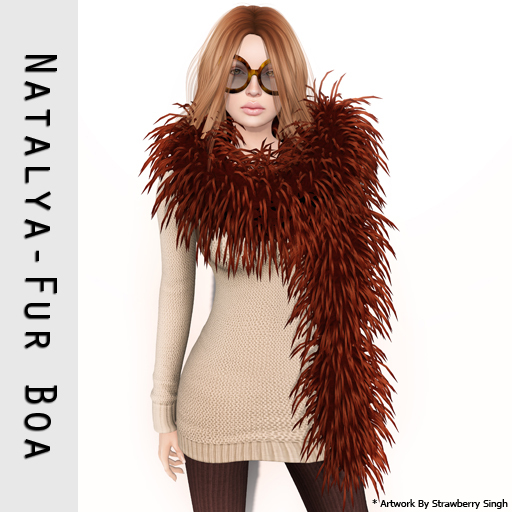 Second Life Marketplace - Fur Boa - Natalya - COLOURED FURS