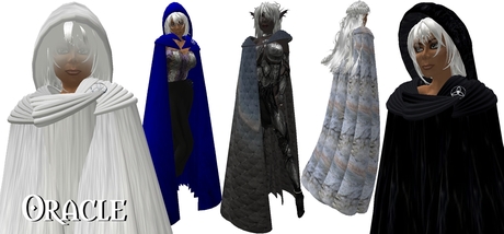 Second Life Marketplace - Avilion Mist - Oracle Cloak- Black