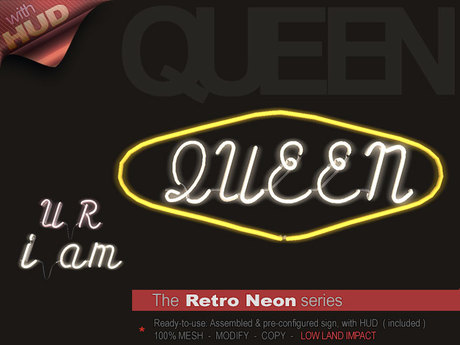 Second Life Marketplace - The Retro Neon - QUEEN