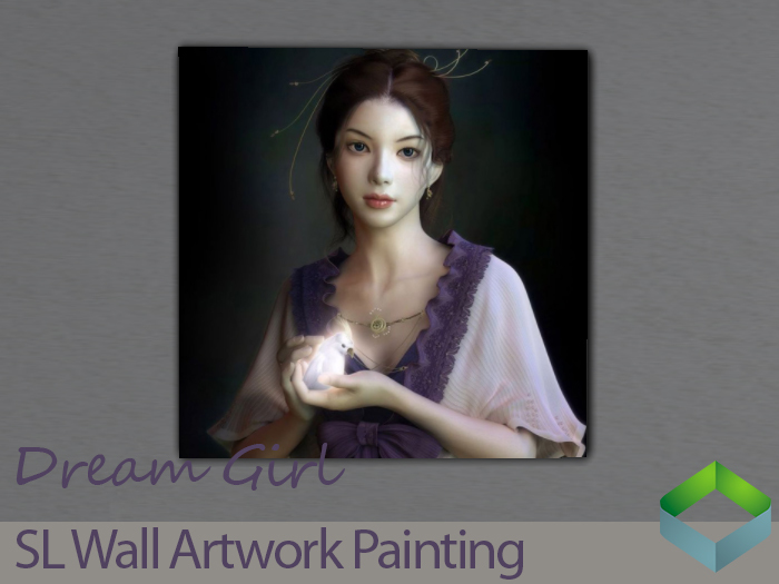 Second Life Marketplace - SL Wall Artwork Painting - Dream Girl