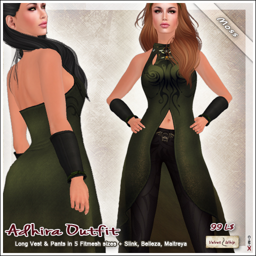 Second Life Marketplace - [V/W] Adhira Moss - Medieval Fantasy Outfit ...