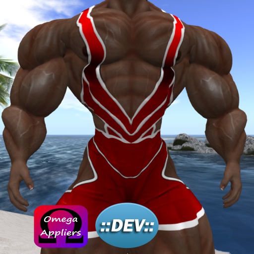 Second Life Marketplace - JTC-Omega DEV Wrestling Singlet Red Expose v2