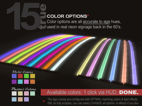Second Life Marketplace - The Retro Neon - XO