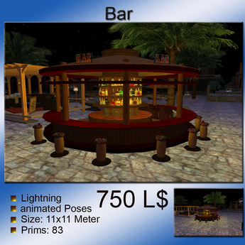 Second Life Marketplace - Beautiful Bar with animated poses