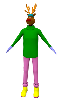 Second Life Marketplace - Full Perm Rudolph The Reindeer Human ...