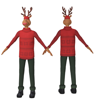 Second Life Marketplace - Full Perm Rudolph The Reindeer Human ...