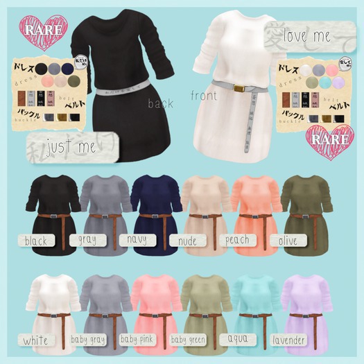 Second Life Marketplace - "mignon." -subculture jyoshi dress. (XS-S ...